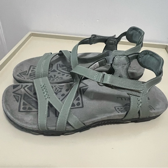 Merrell | Shoes | Merrell Blue Dove Velcro Sandals | Poshmark
